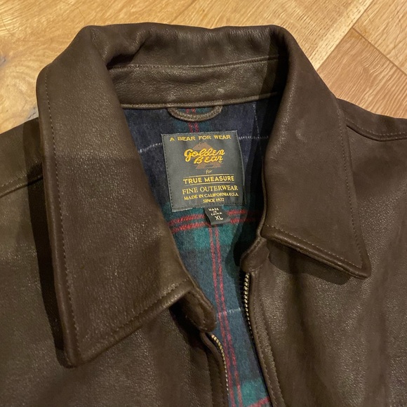 Golden Bear | Jackets & Coats | Golden Bear Sportswear Brown Leather ...